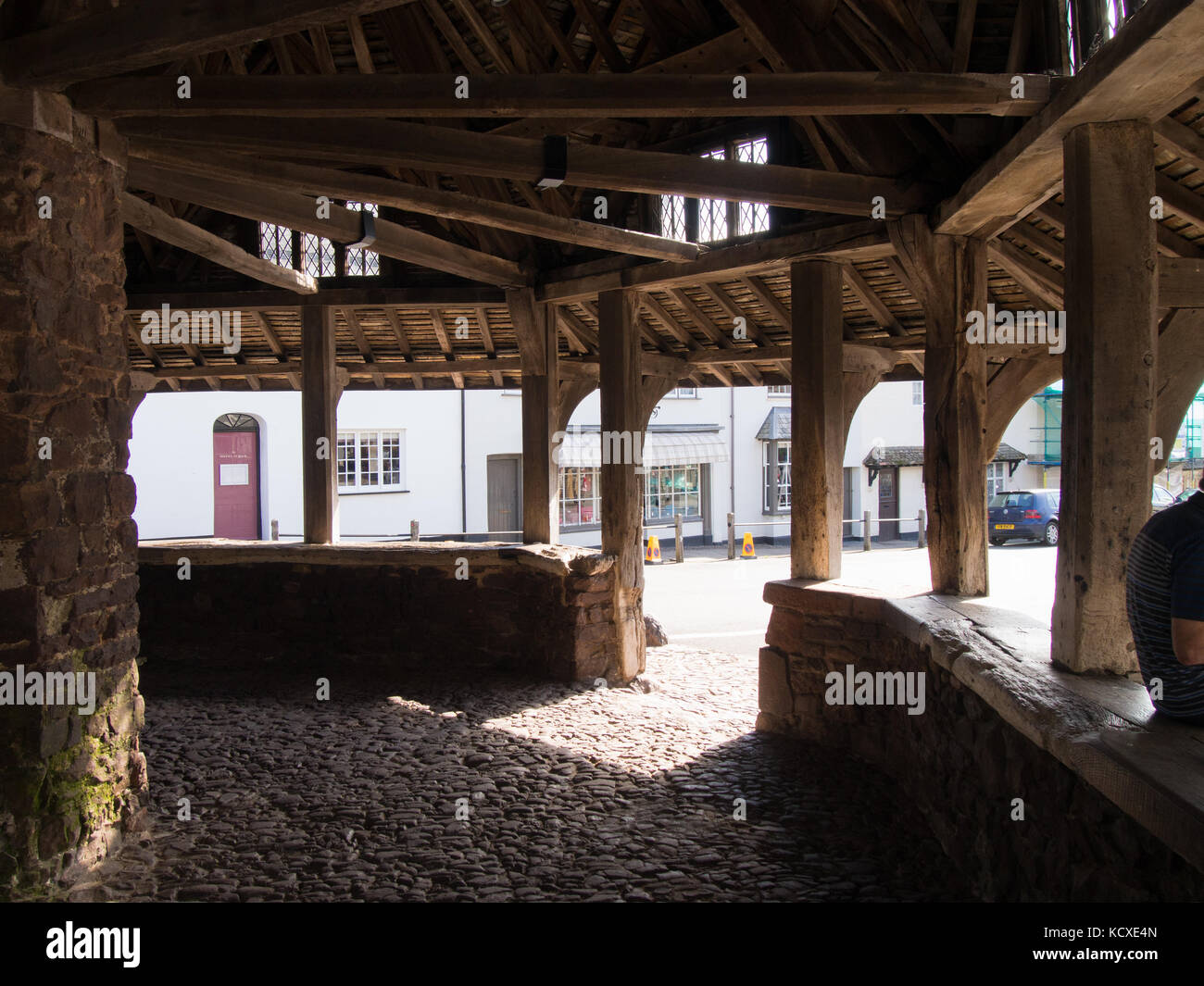 The Yarn Market, Dunster, Somerset, interior Stock Photo - Alamy