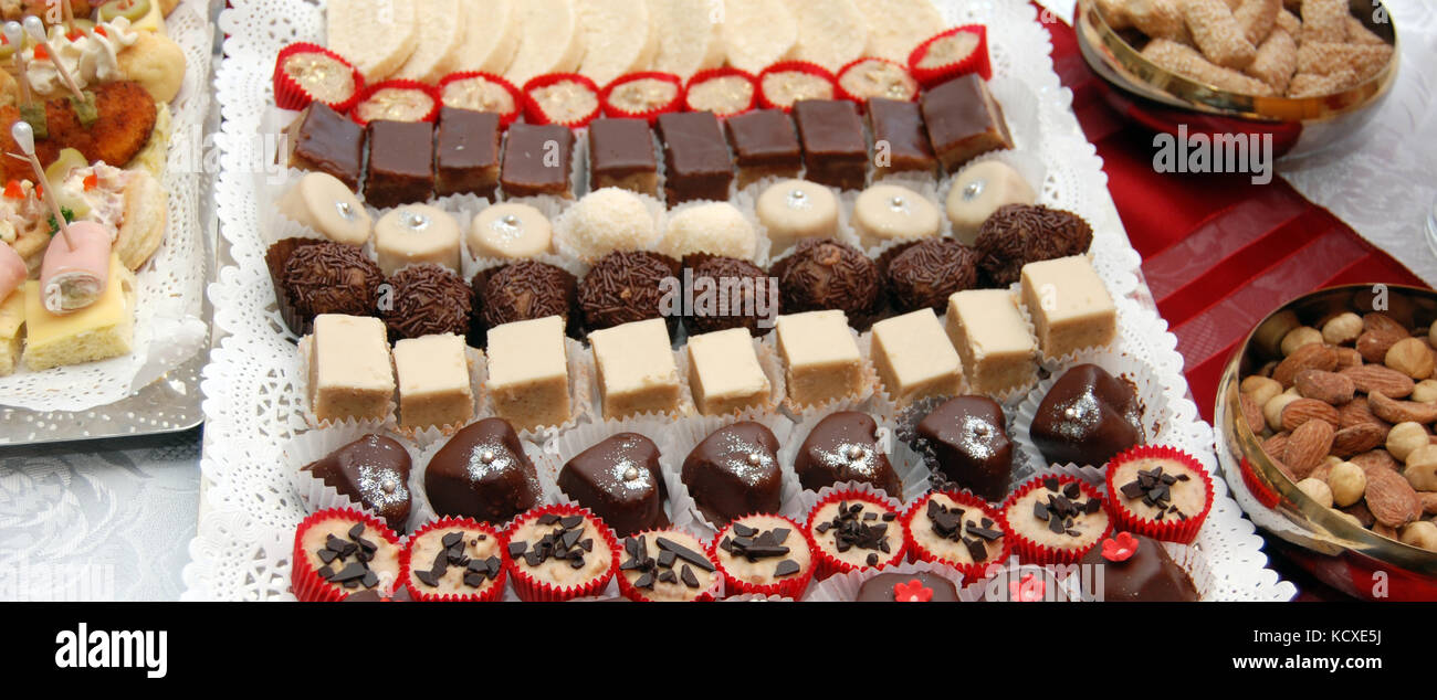 Picture of Assortment chocolate praline sweets Stock Photo - Alamy