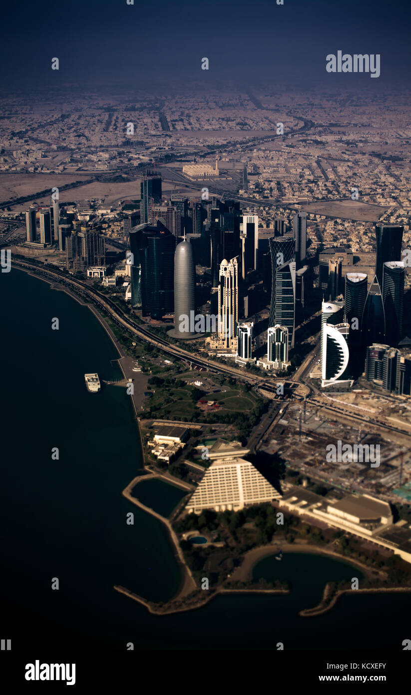 Qatar Doha Aerial High Resolution Stock Photography and Images - Alamy