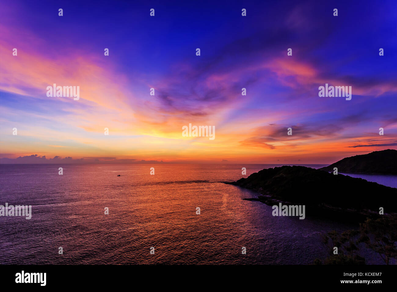 Dramatic Sunset in Promthep cape, Phuket, Thailand Stock Photo - Alamy