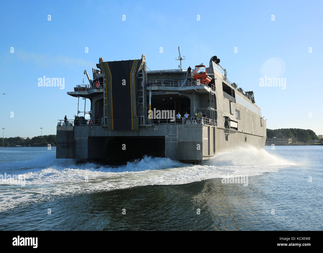 Military Sealift Command’s high-speed transport USNS Guam (HST-1 Stock ...
