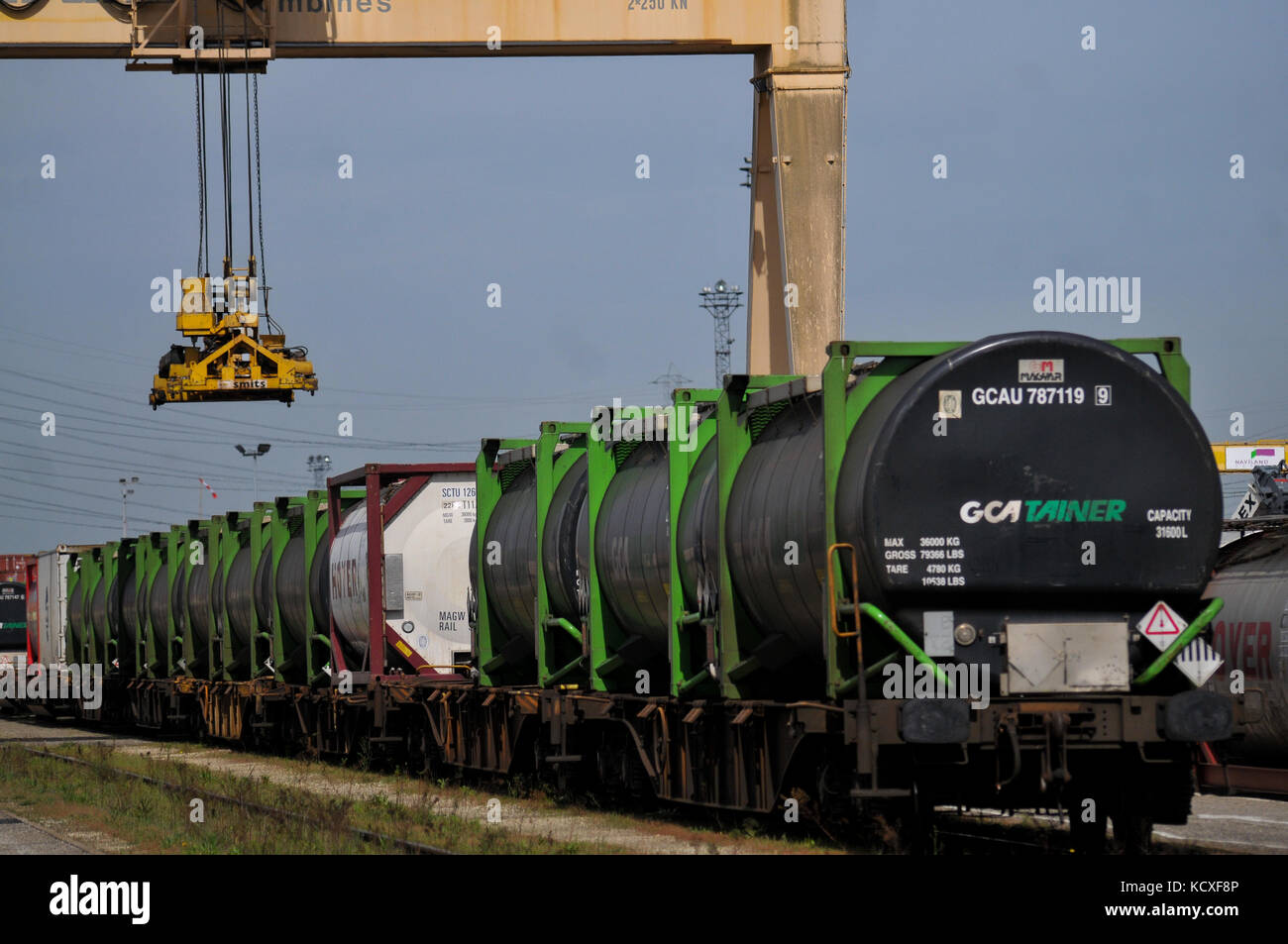 General views of a SNCF Freight station, Venissieux, France Stock Photo ...