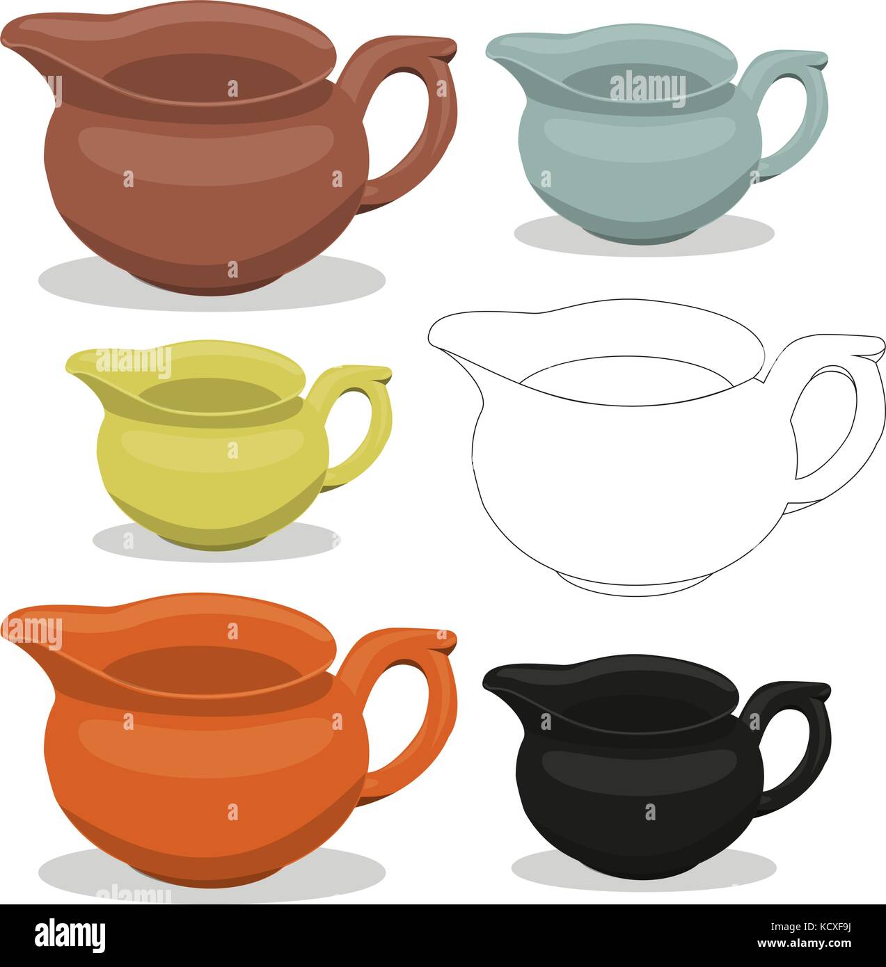 Set different coffee types Stock Vector Images - Alamy