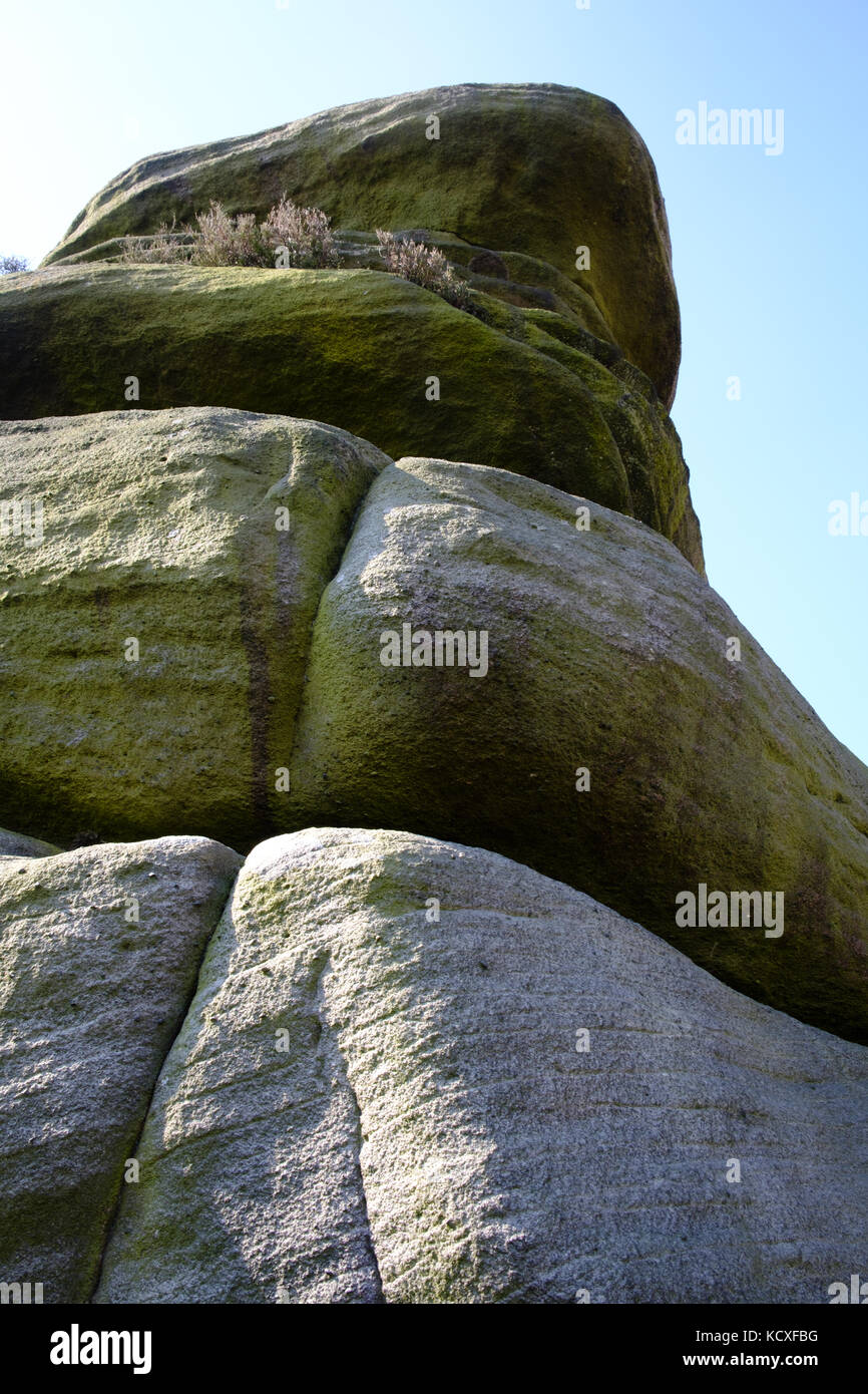 Cowper Stone near Stanage Edge, Peak District, UK Stock Photo - Alamy