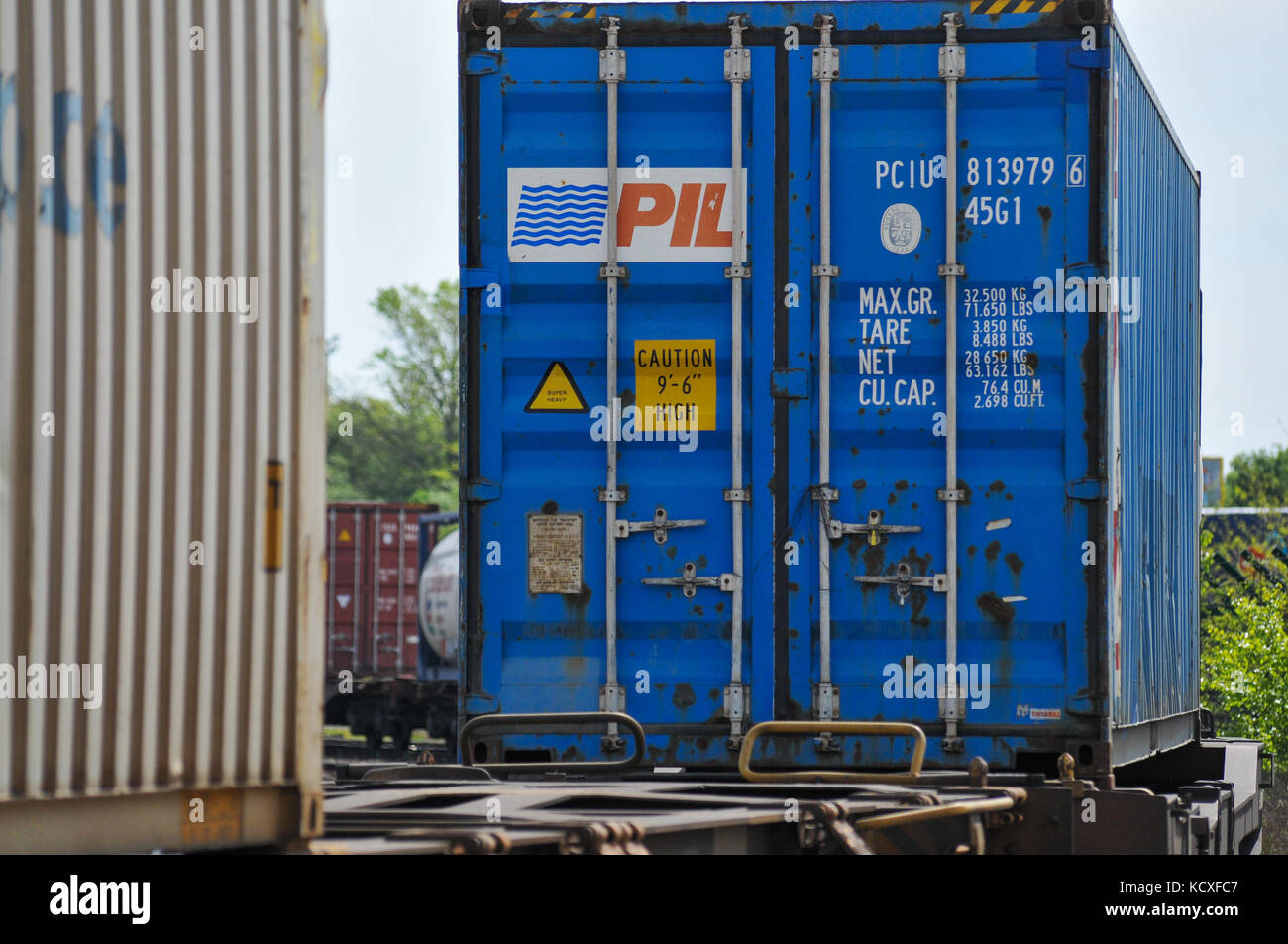 General views of a SNCF Freight station, Venissieux, France Stock Photo ...