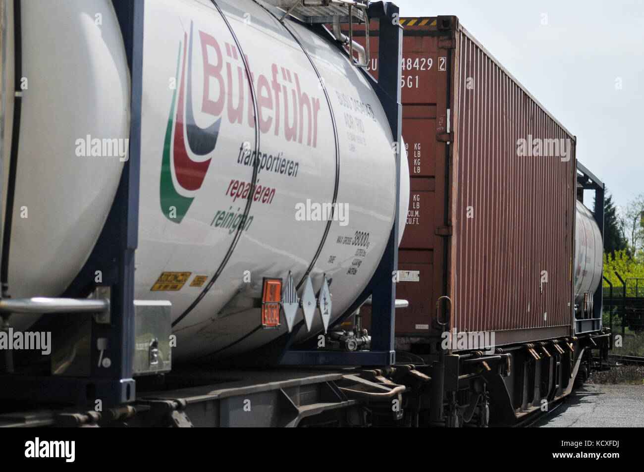 General views of a SNCF Freight station, Venissieux, France Stock Photo ...