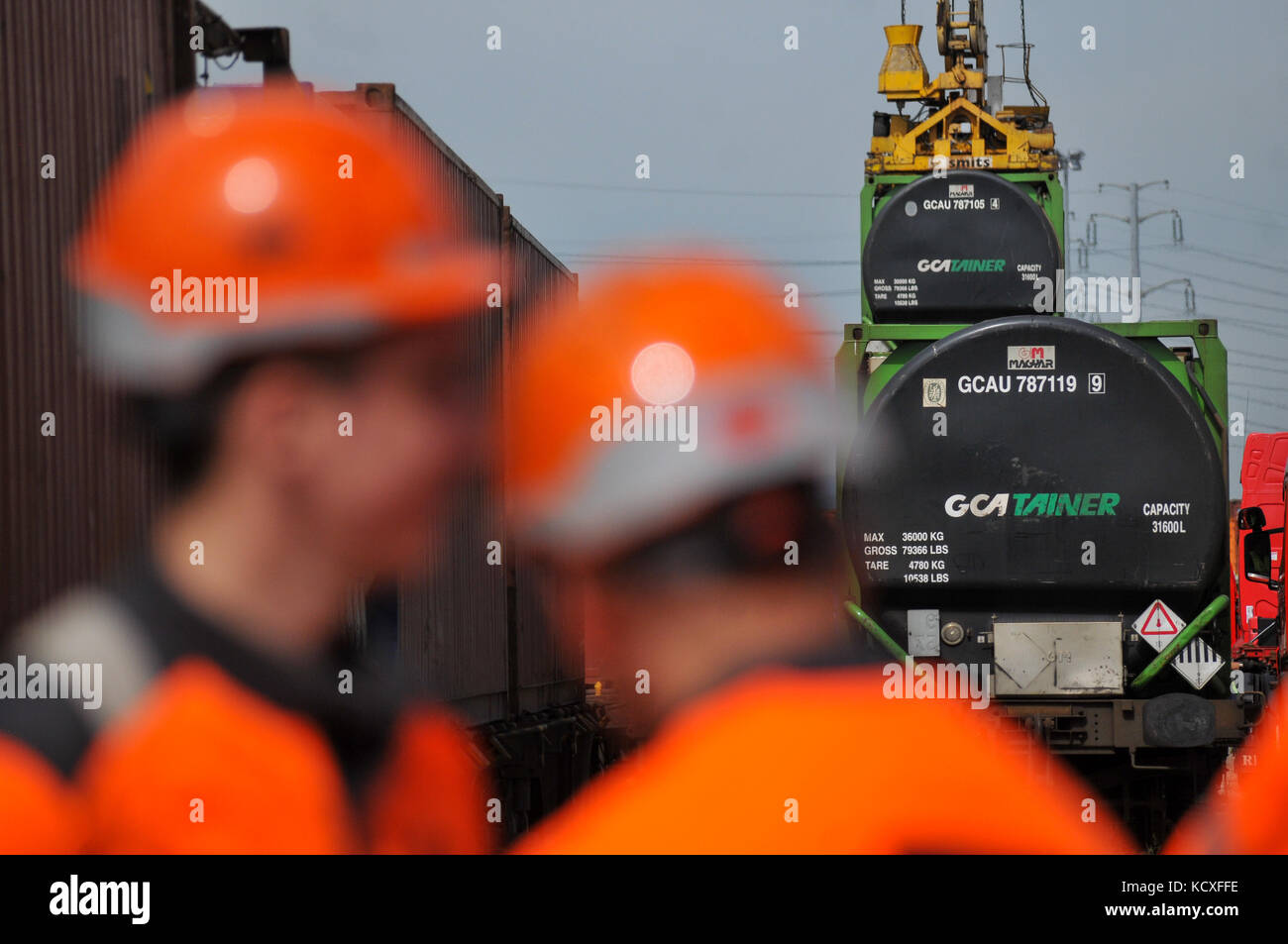 General views of a SNCF Freight station, Venissieux, France Stock Photo ...