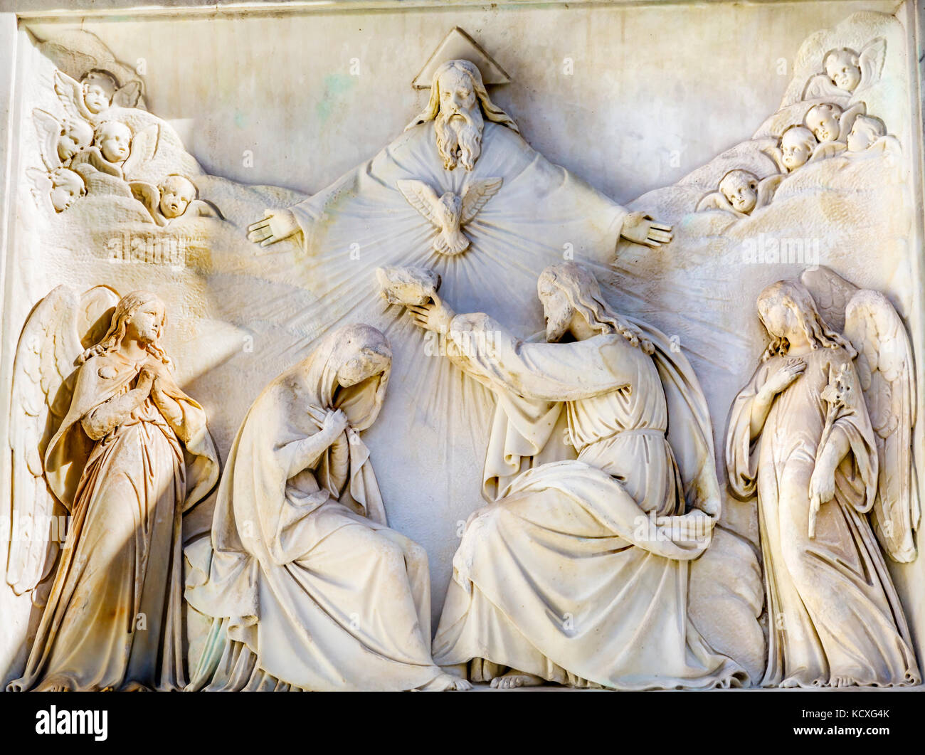 Virgin Mary Jesus Crown Statue Immaculate Conception Column Colonna ...