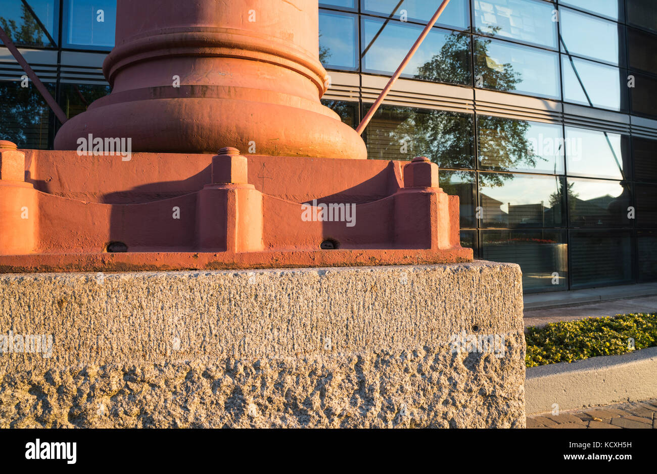 DUBLIN, IRELAND - AUGUST 9, 2017; Exterior architectural detail ...