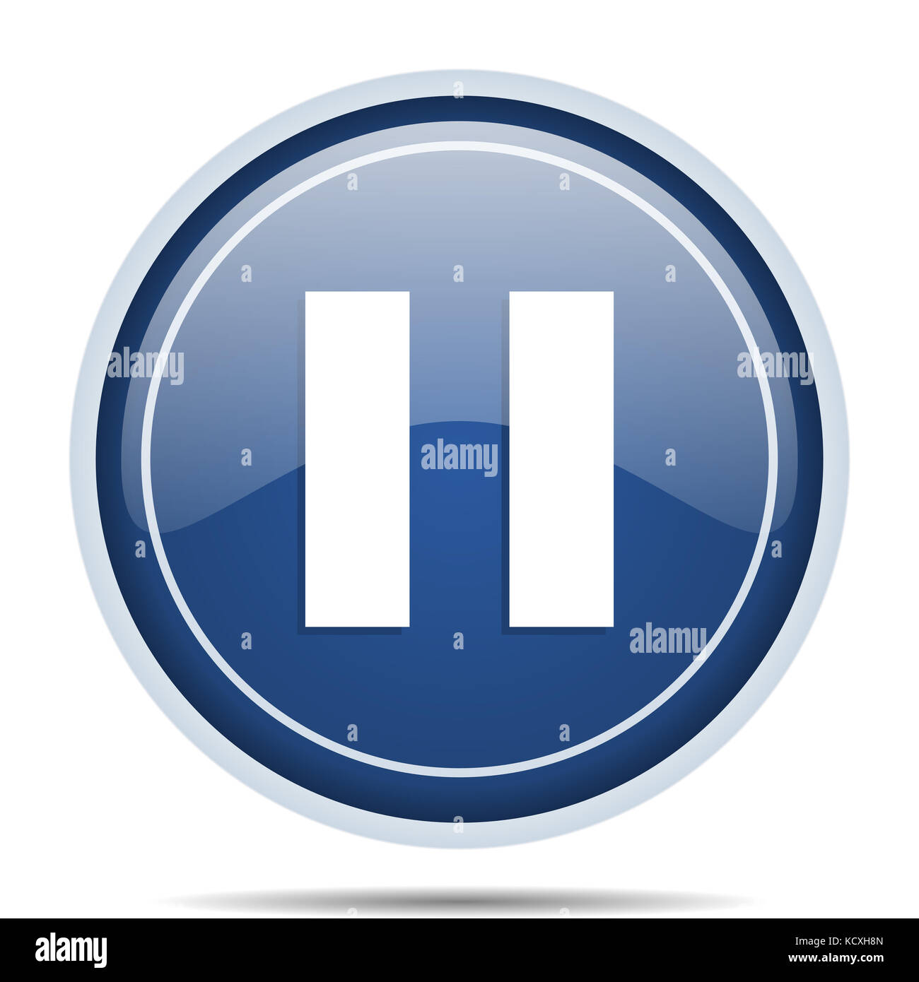 Pause button icon hi-res stock photography and images - Alamy