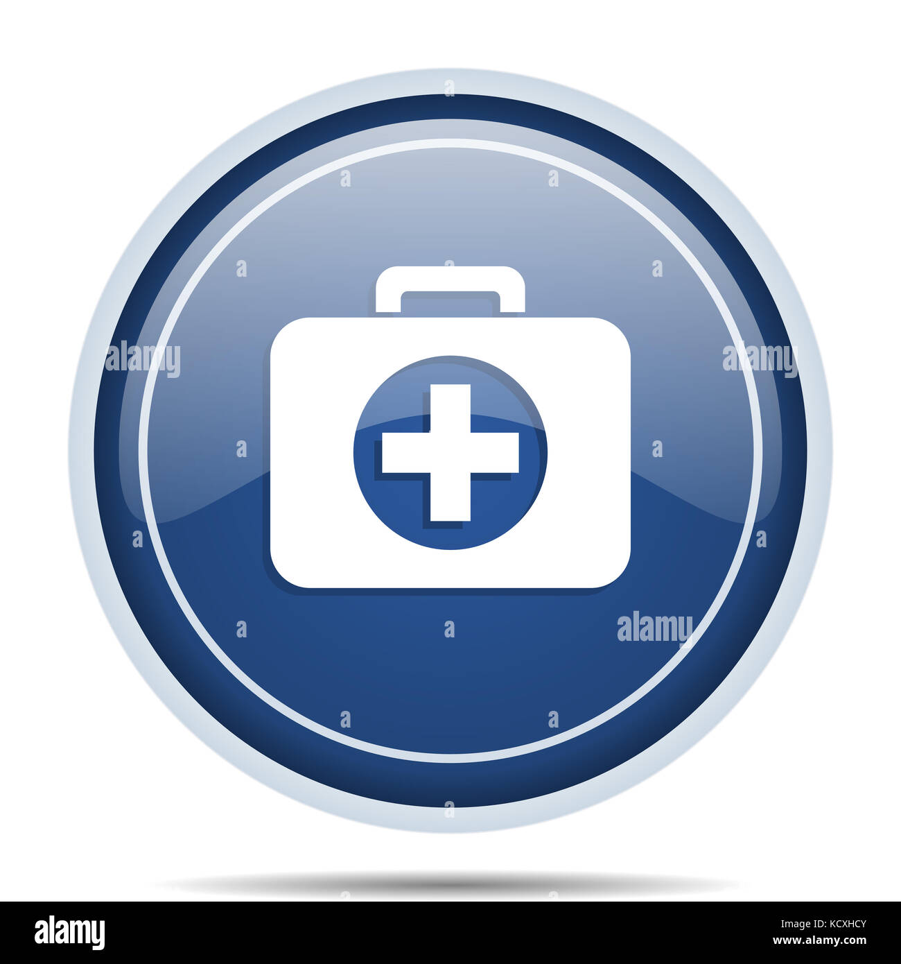 First aid round blue hi-res stock photography and images - Alamy