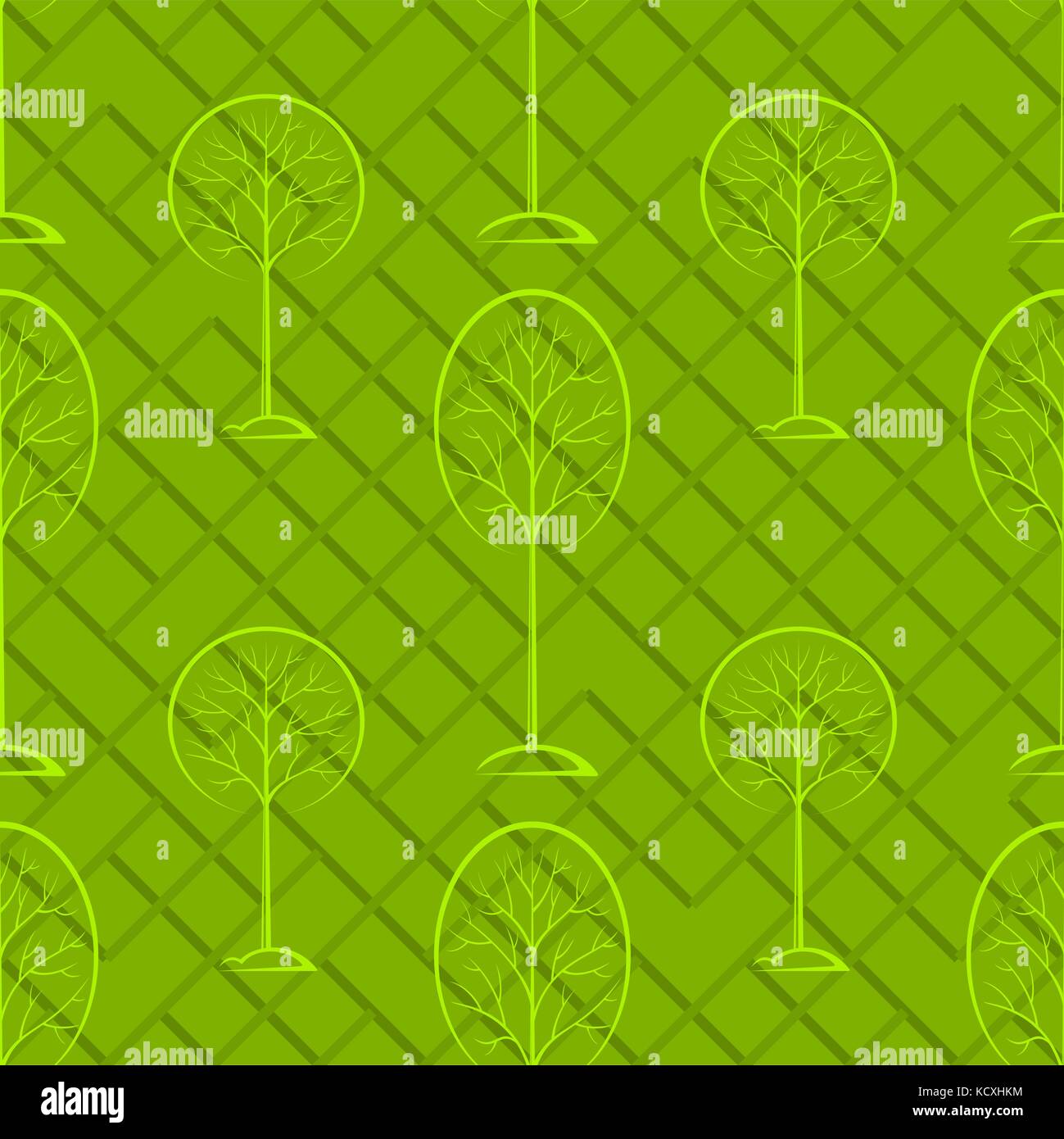 Trees, Seamless Background Stock Vector Image & Art - Alamy