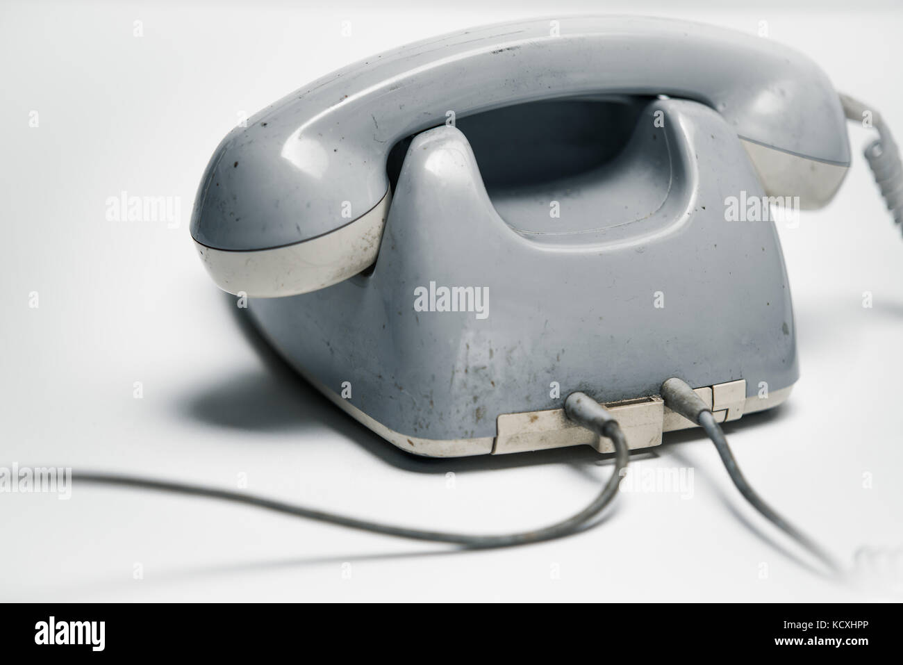 Old german vintage telephone Stock Photo - Alamy