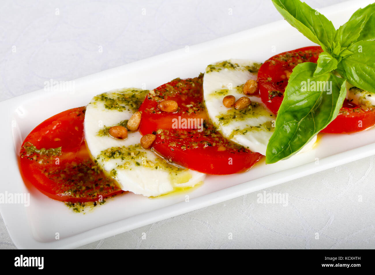 Caprese salad- Italian style Stock Photo - Alamy