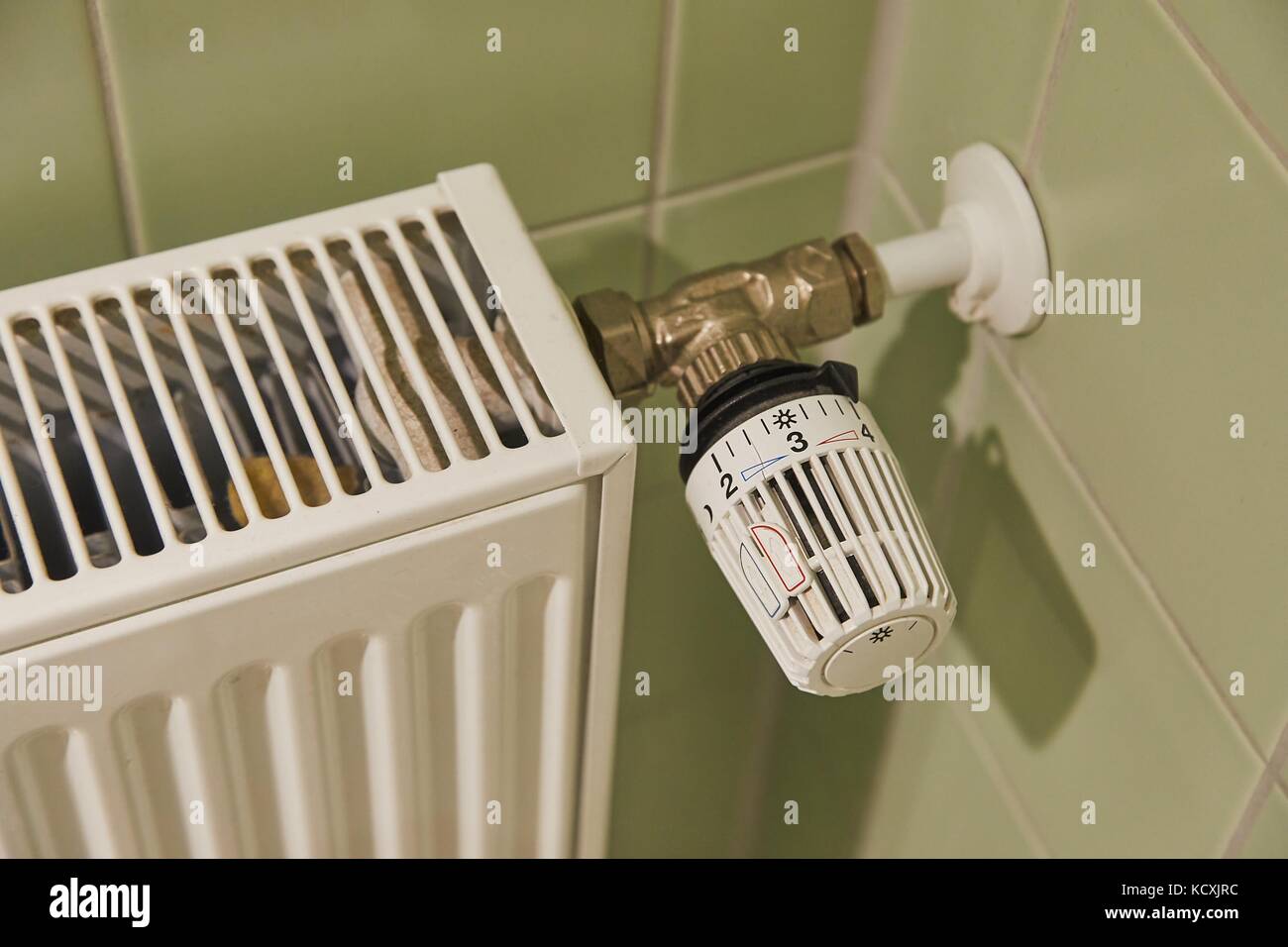 Radiator heating detail Stock Photo - Alamy