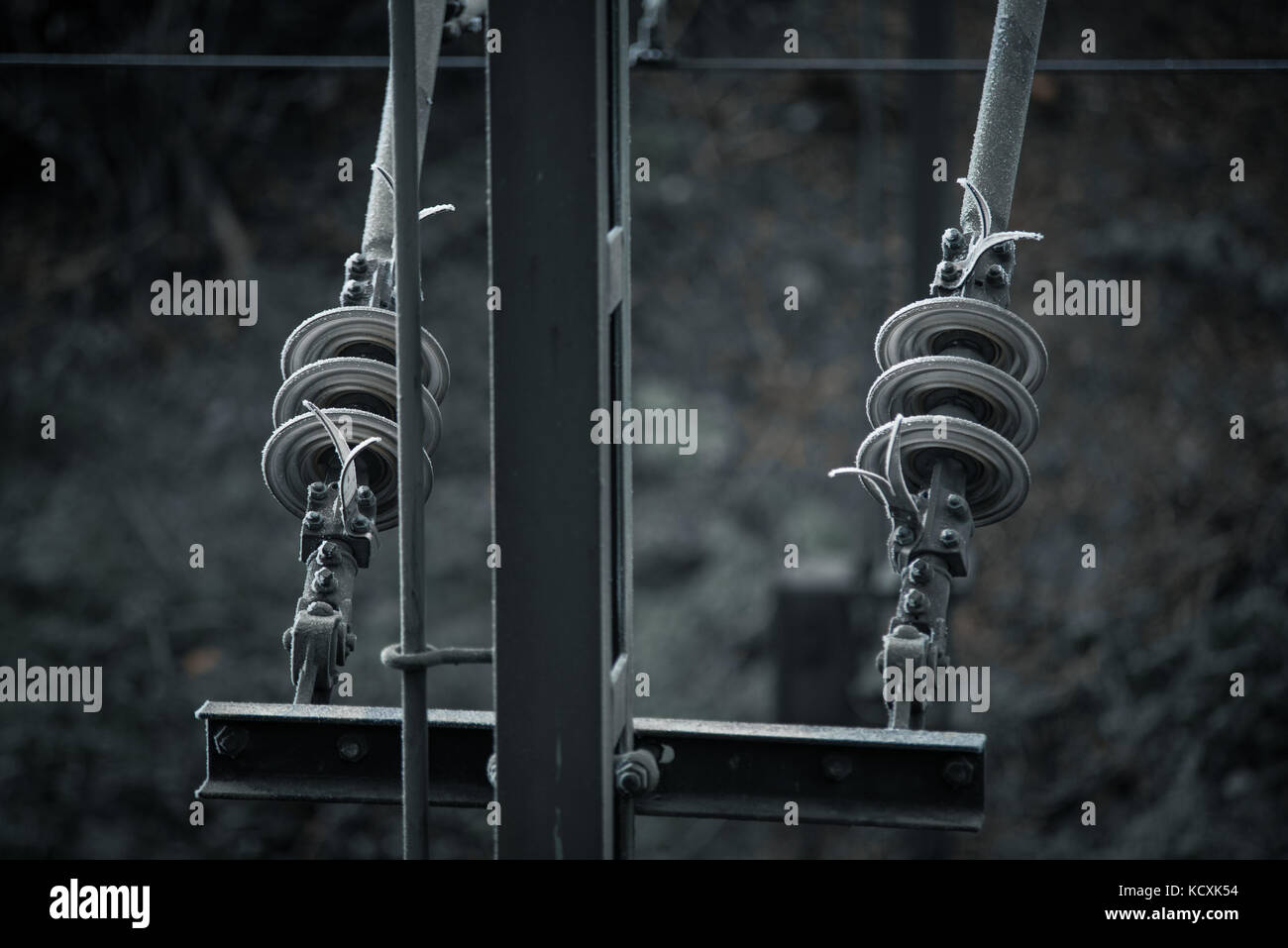 Overhead railway lines germany europe hi-res stock photography and ...