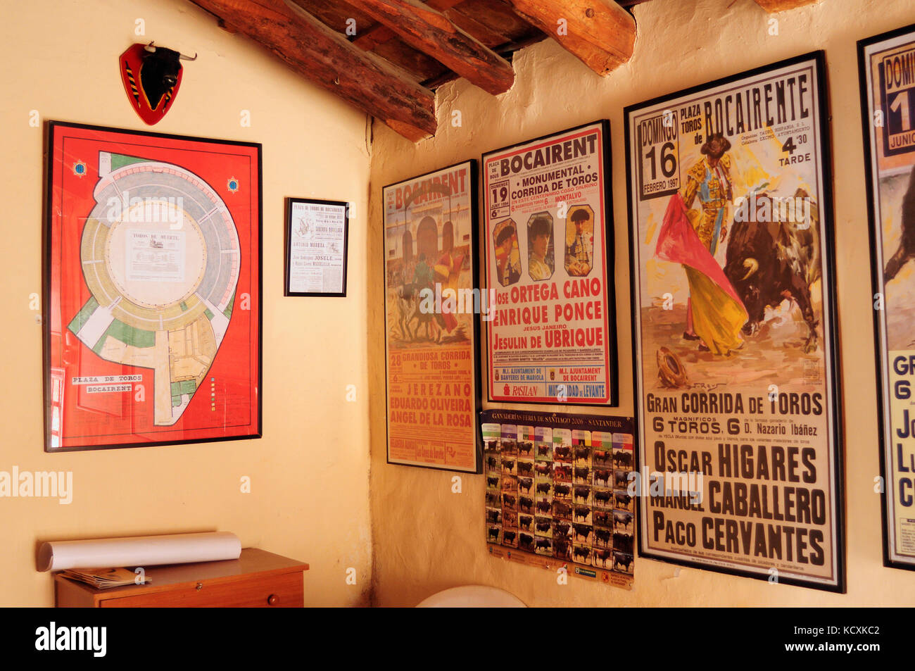 Historical famous matador posters announcing bullfight Stock Photo - Alamy