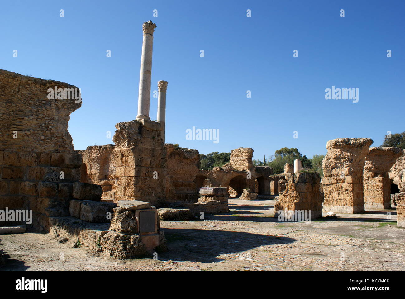 Ruins antonine baths carthage tunis hi-res stock photography and images ...