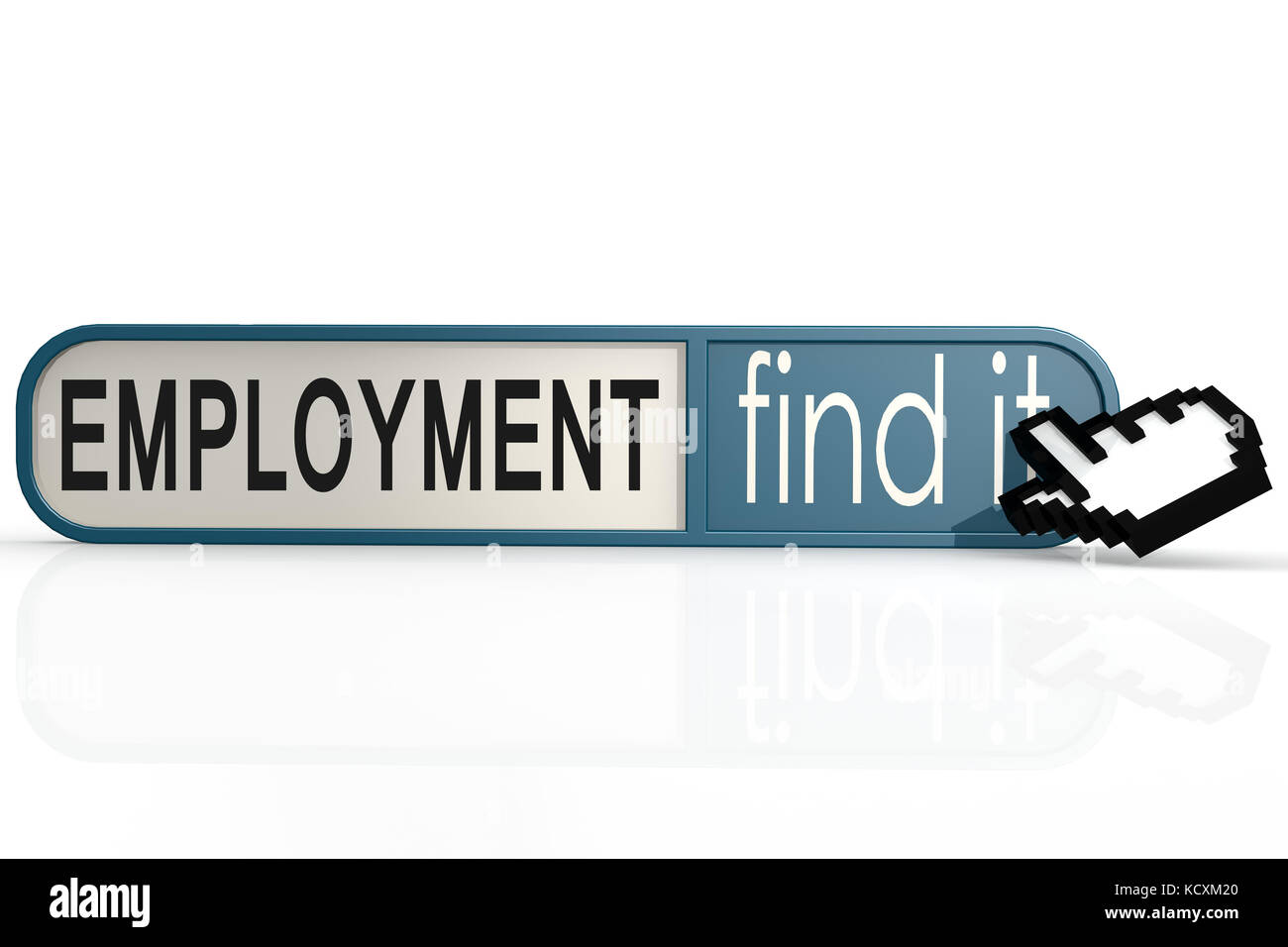 Employment word on the blue find it banner image with hi-res rendered ...