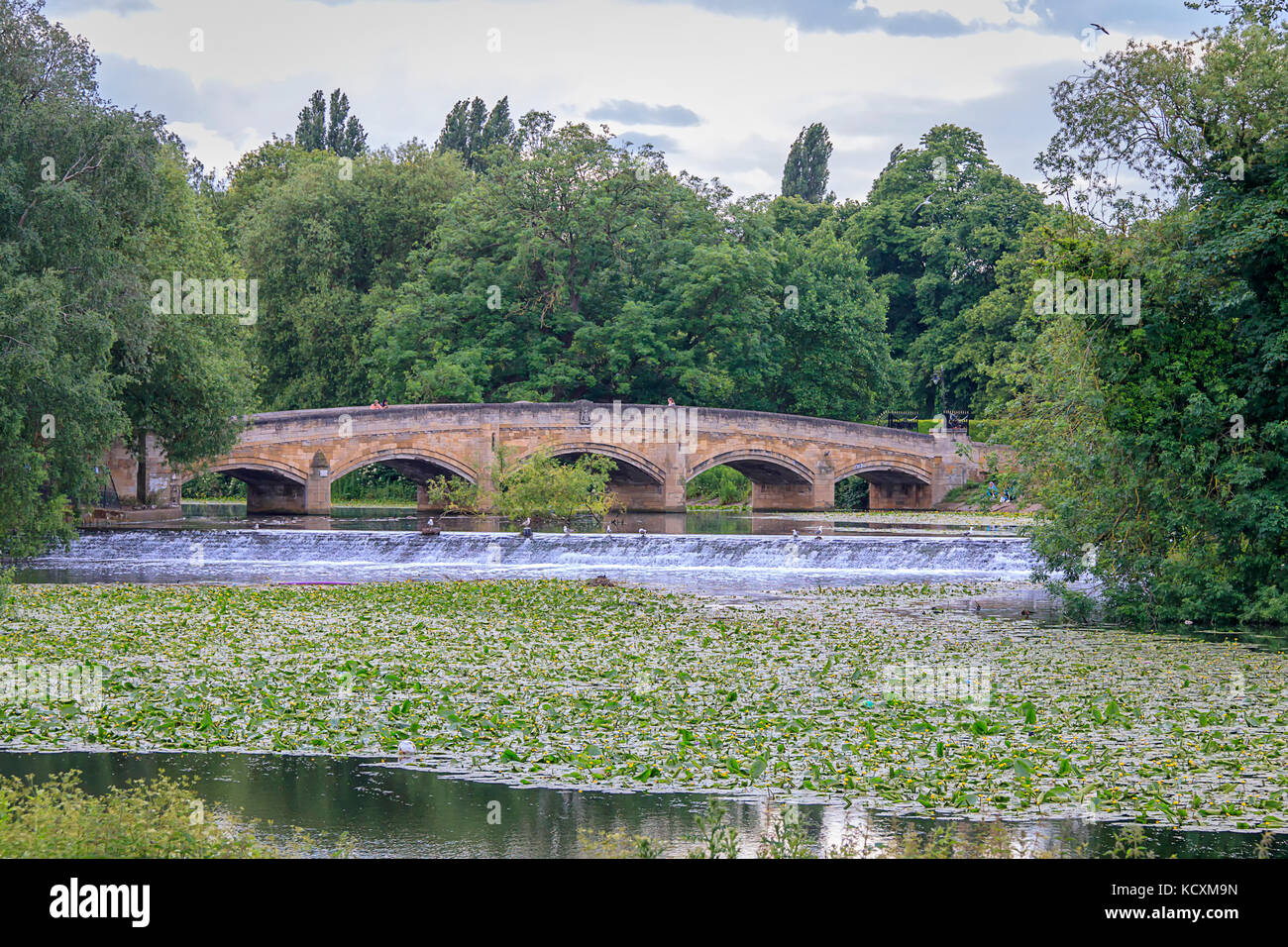 Abbey Park Bridge In Leicester Stock Photo - Alamy