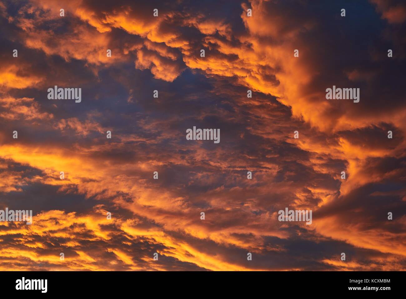 Sunset sky clouds Stock Photo - Alamy