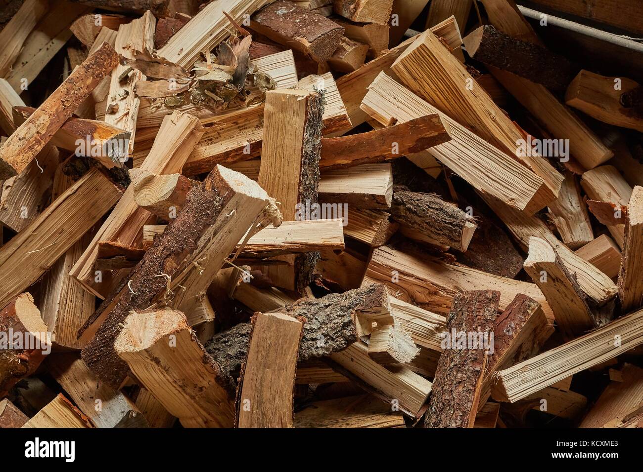Wood Pile Closeup Stock Photo - Alamy