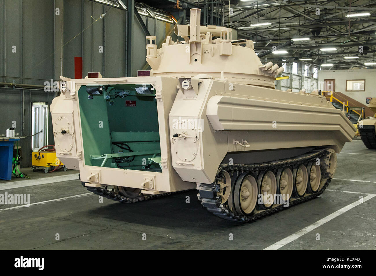 A M113A3/BMP-2 Opposing Forces Surrogate Vehicle stands in the Final ...