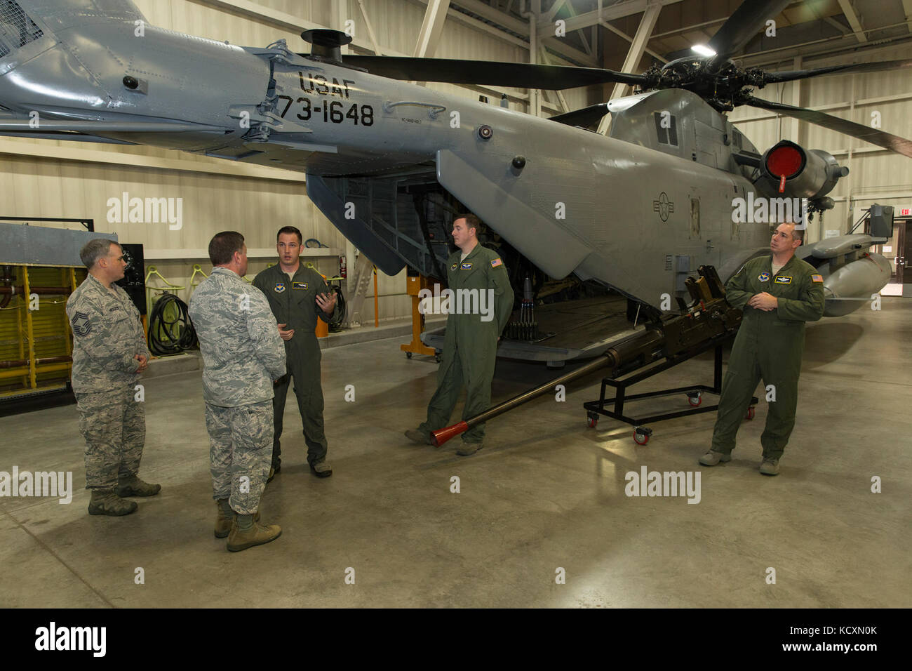 Maj. Gen. Timothy J. Leahy (second left), Second Air Force commander ...