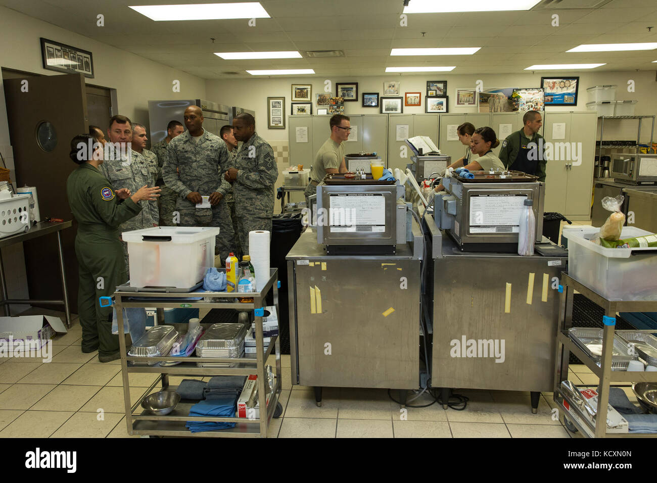 Maj. Gen. Timothy J. Leahy (inside left), Second Air Force commander ...