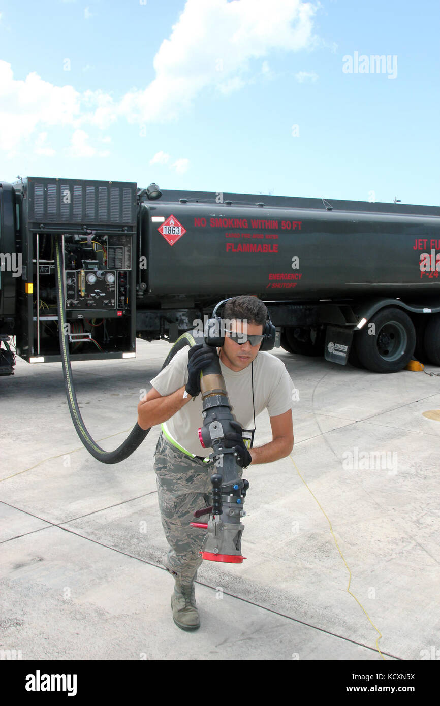 Tech. Sgt. Harry Rivera, a fuels specialist with the 156th Airlift Wing ...