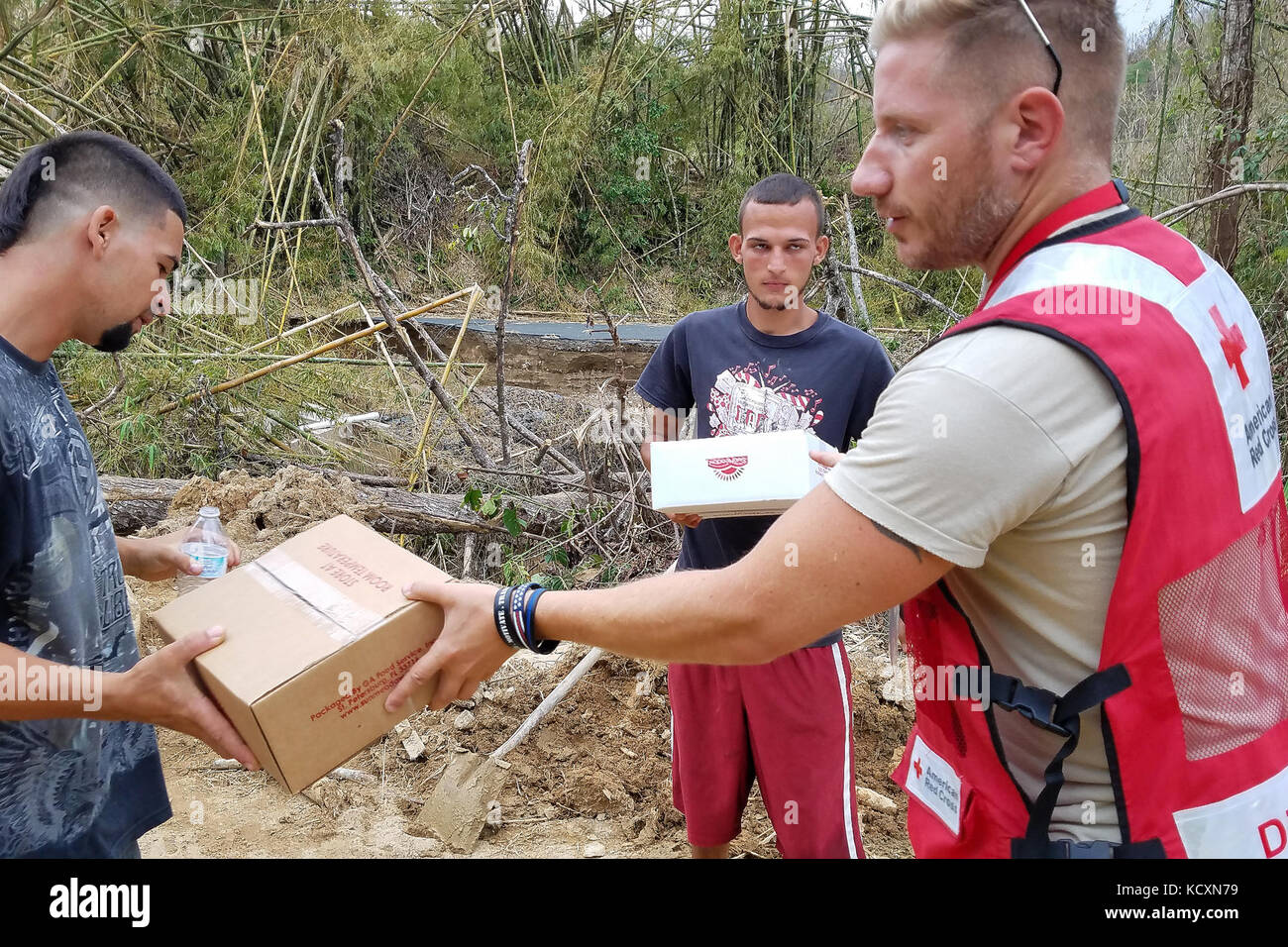 Tom Lemere, a U.S. Air Force Reserve senior master sergeant, delivers ...
