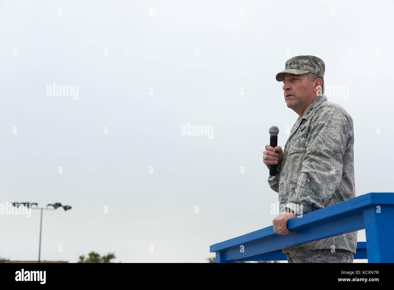 Maj. Gen. Timothy J. Leahy (right), Second Air Force commander ...