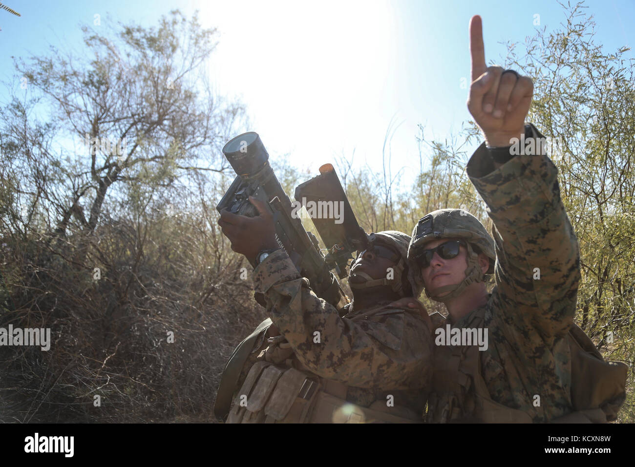 U.S. Marine Corps Lance Cpl. Ryan Carroll (right) and PFC Turrance ...