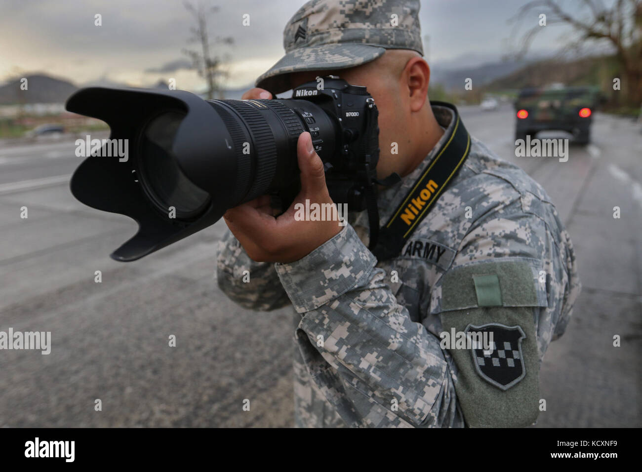 An Army Reserve team conducted food delivery missions in San Juan ...