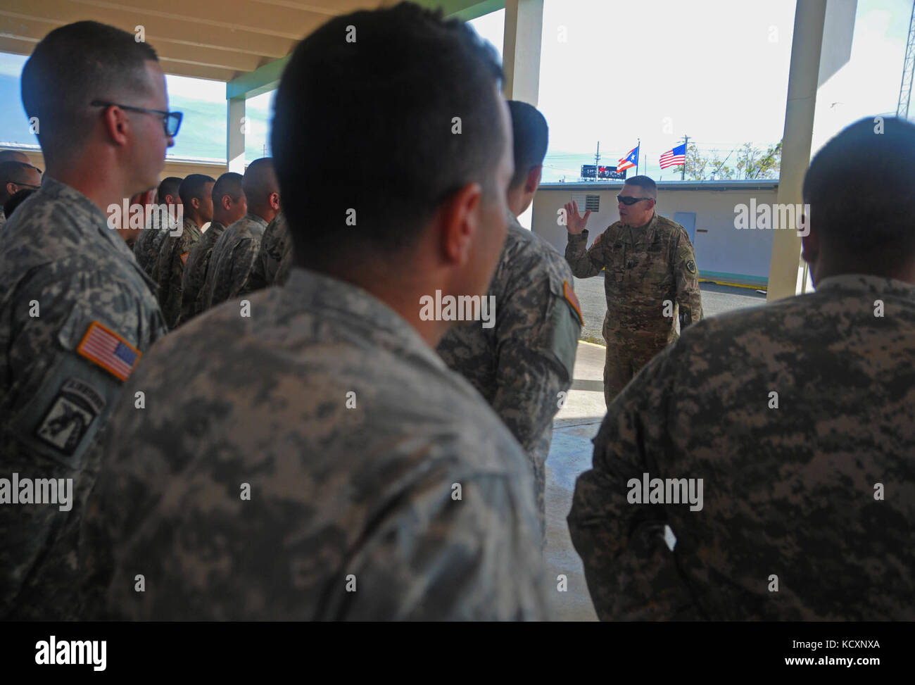 The State Command Sergeant Major for Puerto Rico, Juvencio Mendez ...