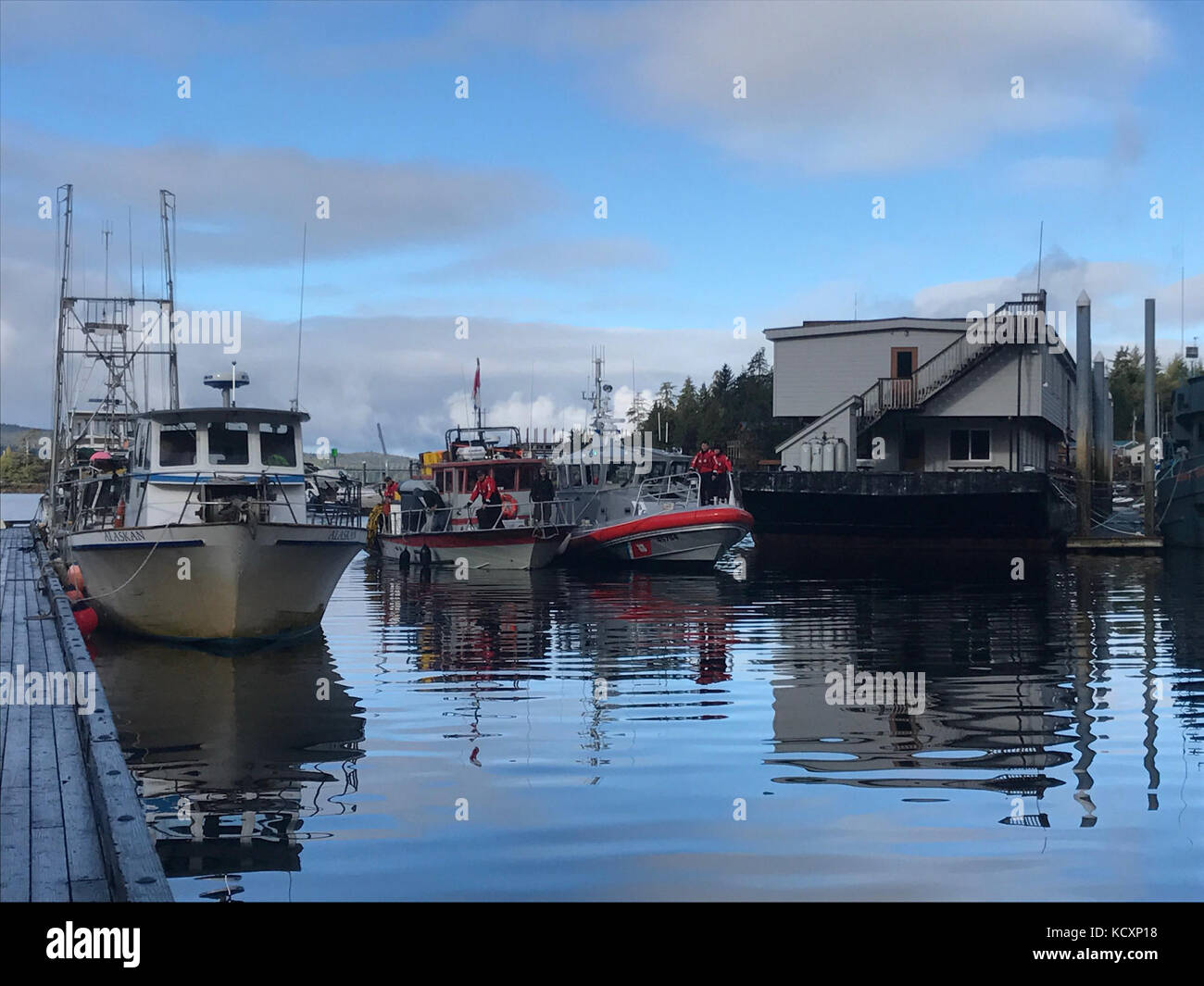 A Coast Guard Station Ketchikan 45-foot Response Boat-Medium crew ...