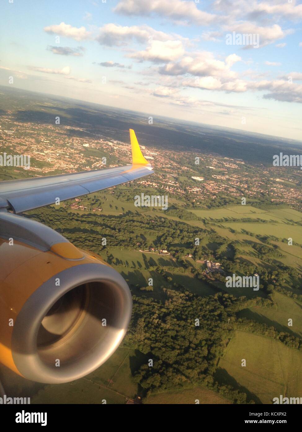 Ryanair window seat view hi-res stock photography and images - Alamy