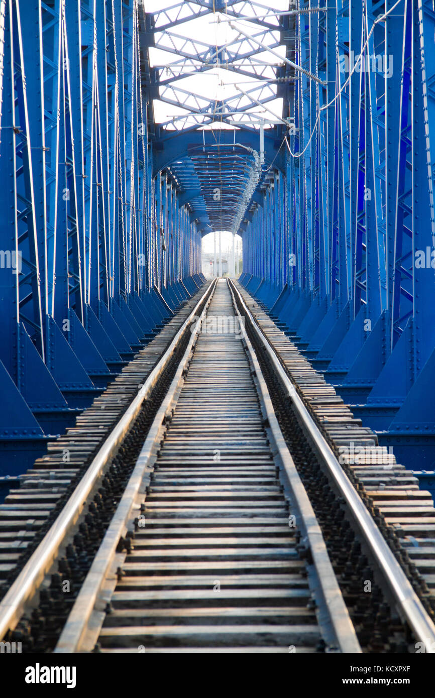 old rail way bridge vintage Stock Photo - Alamy