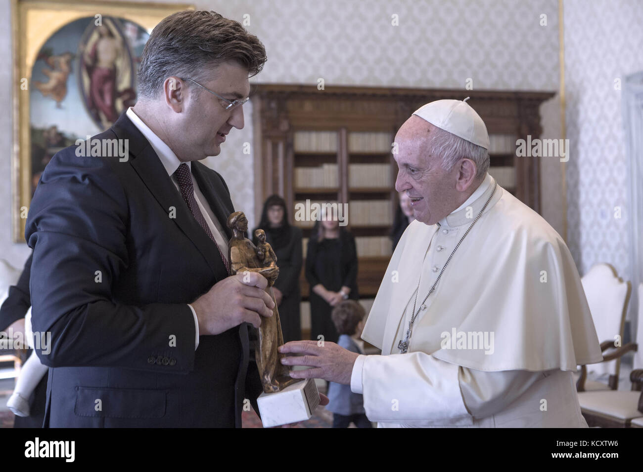 Vatican. 7th Oct, 2017. Vatican City State (Holy See) -POPE FRANCIS ...
