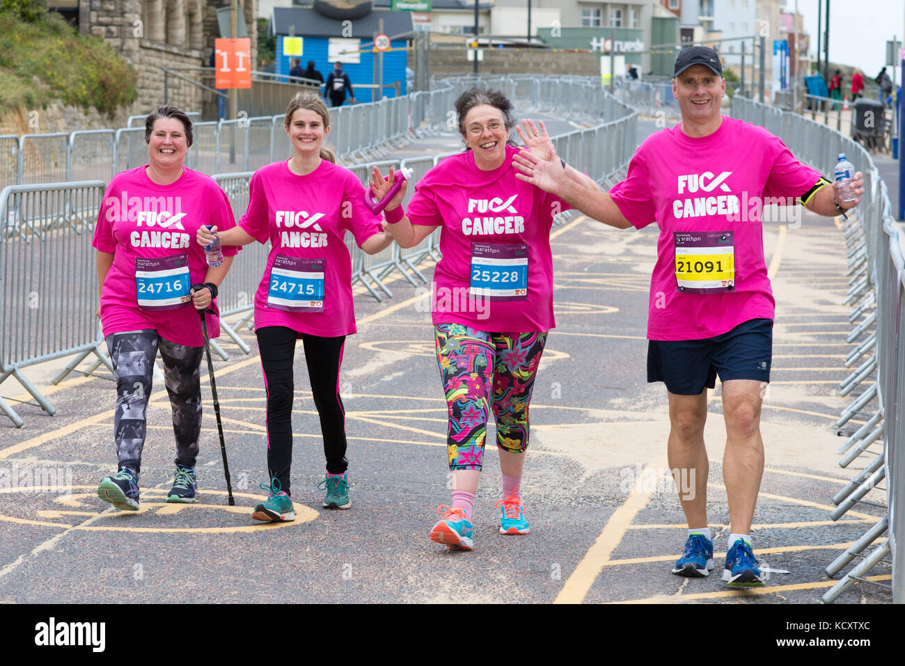 Runners in the 10k run event at the Bournemouth Marathon Festival along ...