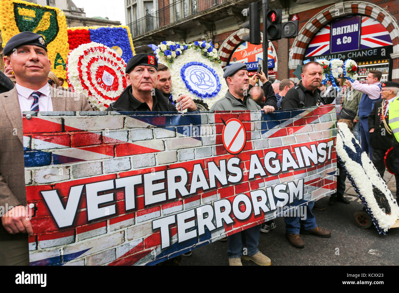 London, UK. 7th Oct, 2017. The Football Lads Alliance demonstration ...