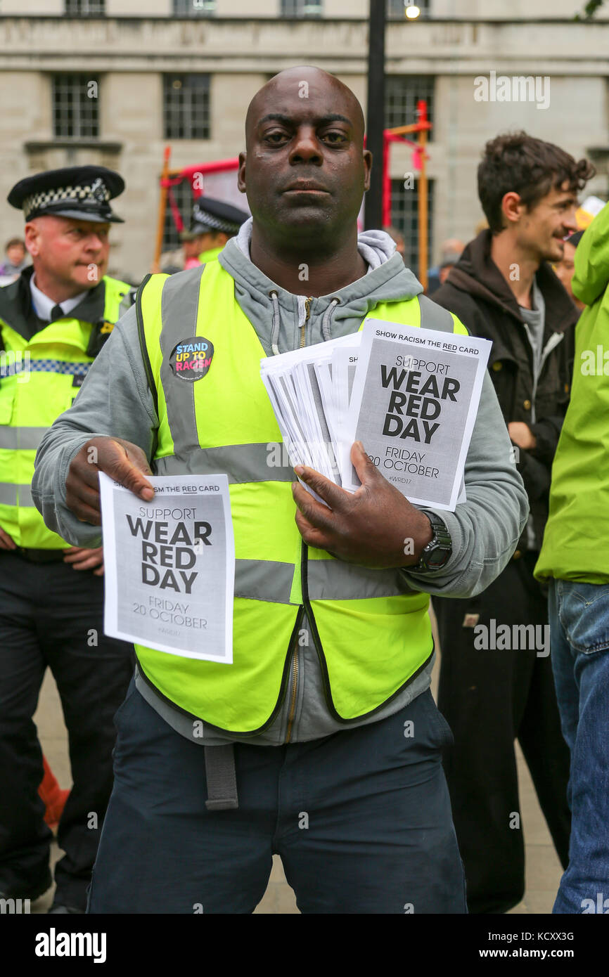 London, UK. 7th Oct, 2017. The Football Lads Alliance demonstration ...