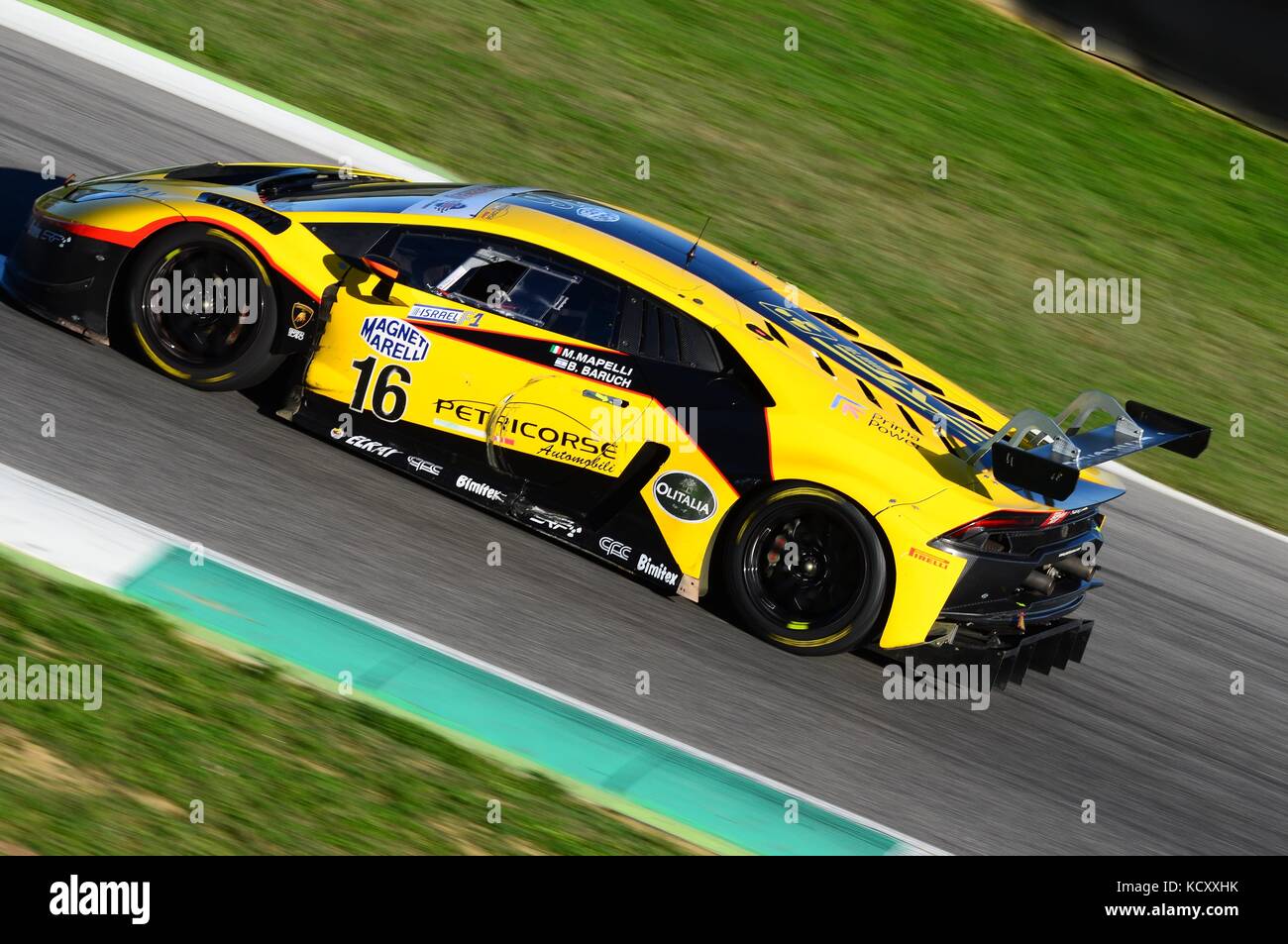 Mugello Circuit, Italy. 7th Oct, 2017. Lamborghini Huracan of Petri ...