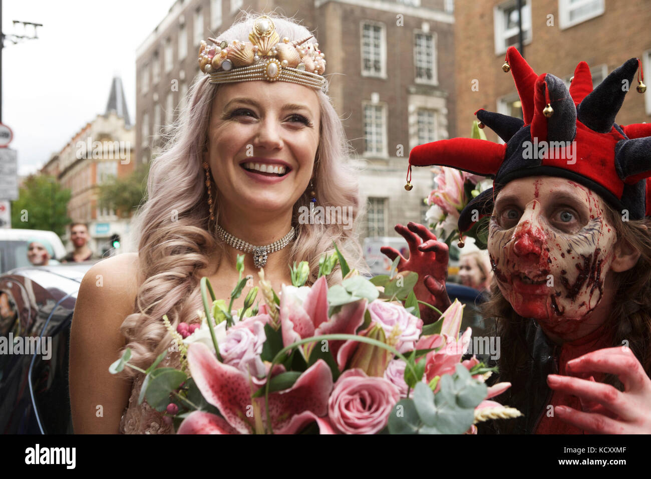 London, UK. 7th Oct, 2017. World Zombie Day - London. This is an annual ...