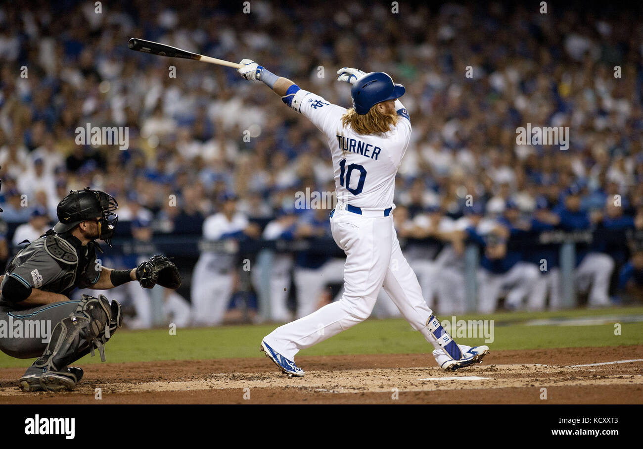 Los angeles dodgers third baseman justin turner 10 hi-res stock ...