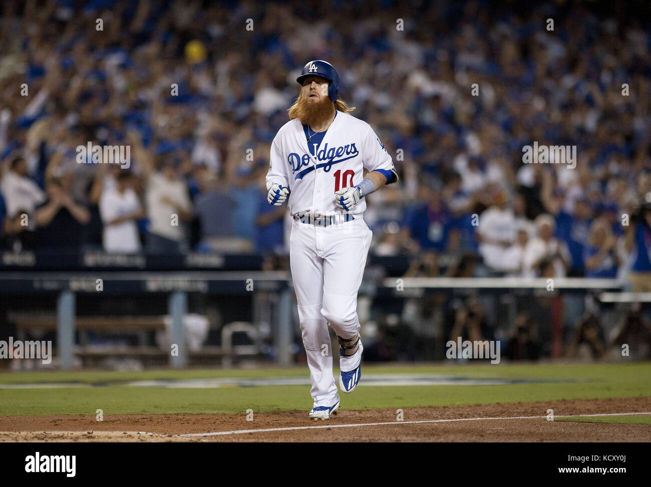 Los angeles dodgers third baseman justin turner 10 hi-res stock ...