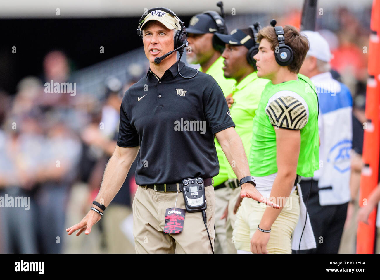 Wake Forest Head Coach Dave Clawson during the NCAA college football ...