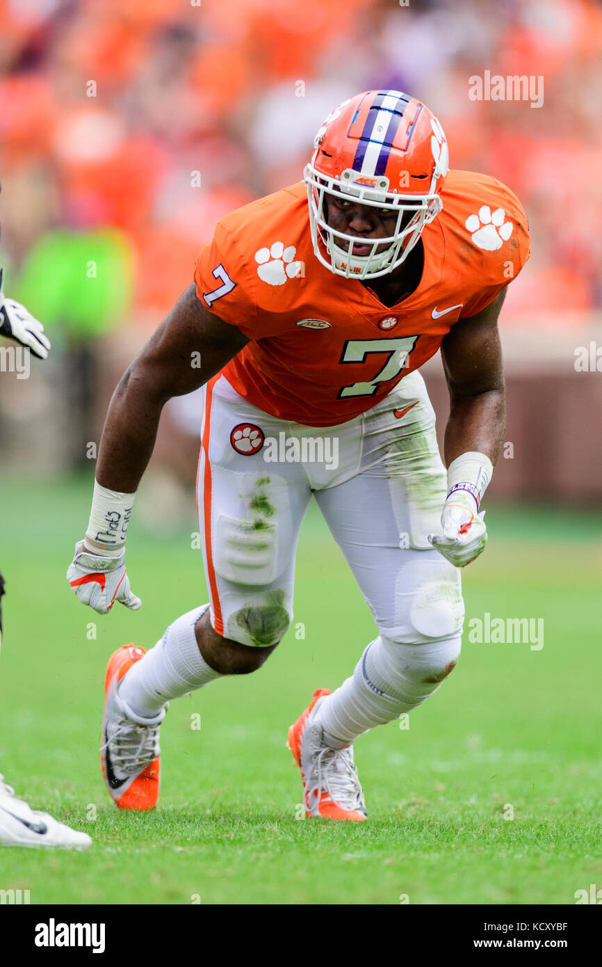 Clemson defensive end Austin Bryant (7) during the NCAA college ...