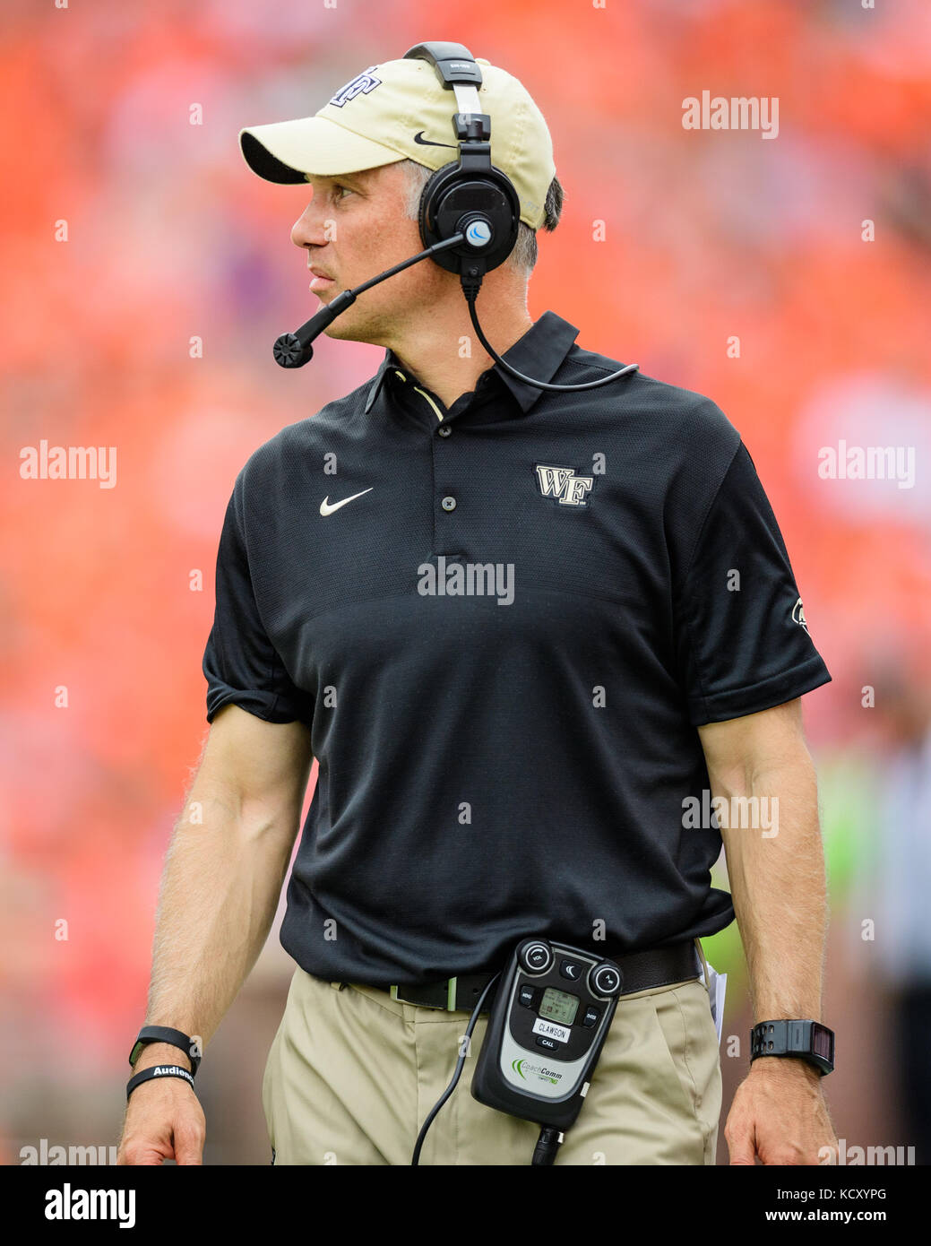 Wake Forest Head Coach Dave Clawson during the NCAA college football ...
