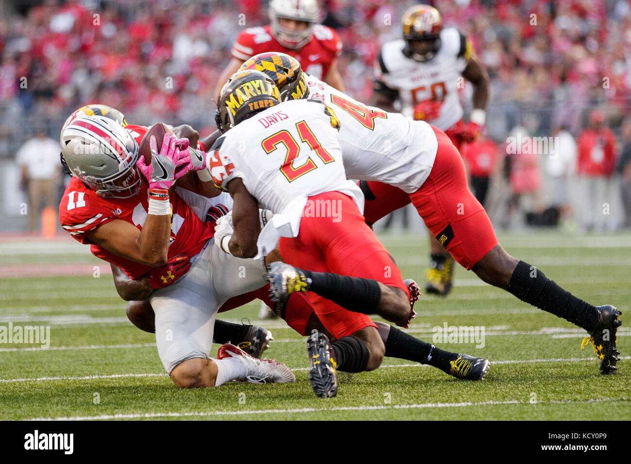 Ohio Stadium, Columbus, OH, USA. 7th Oct, 2017. Ohio State Buckeyes ...